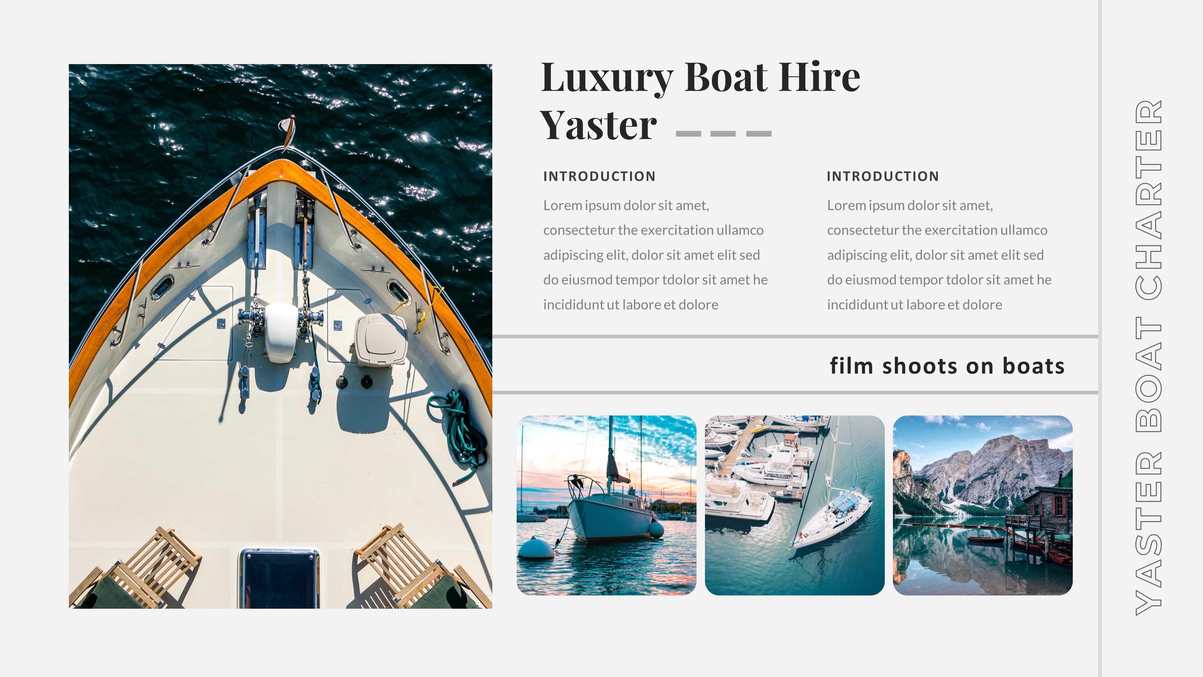 Yaster- Boat Charter Google Slides, Presentation Templates | GraphicRiver