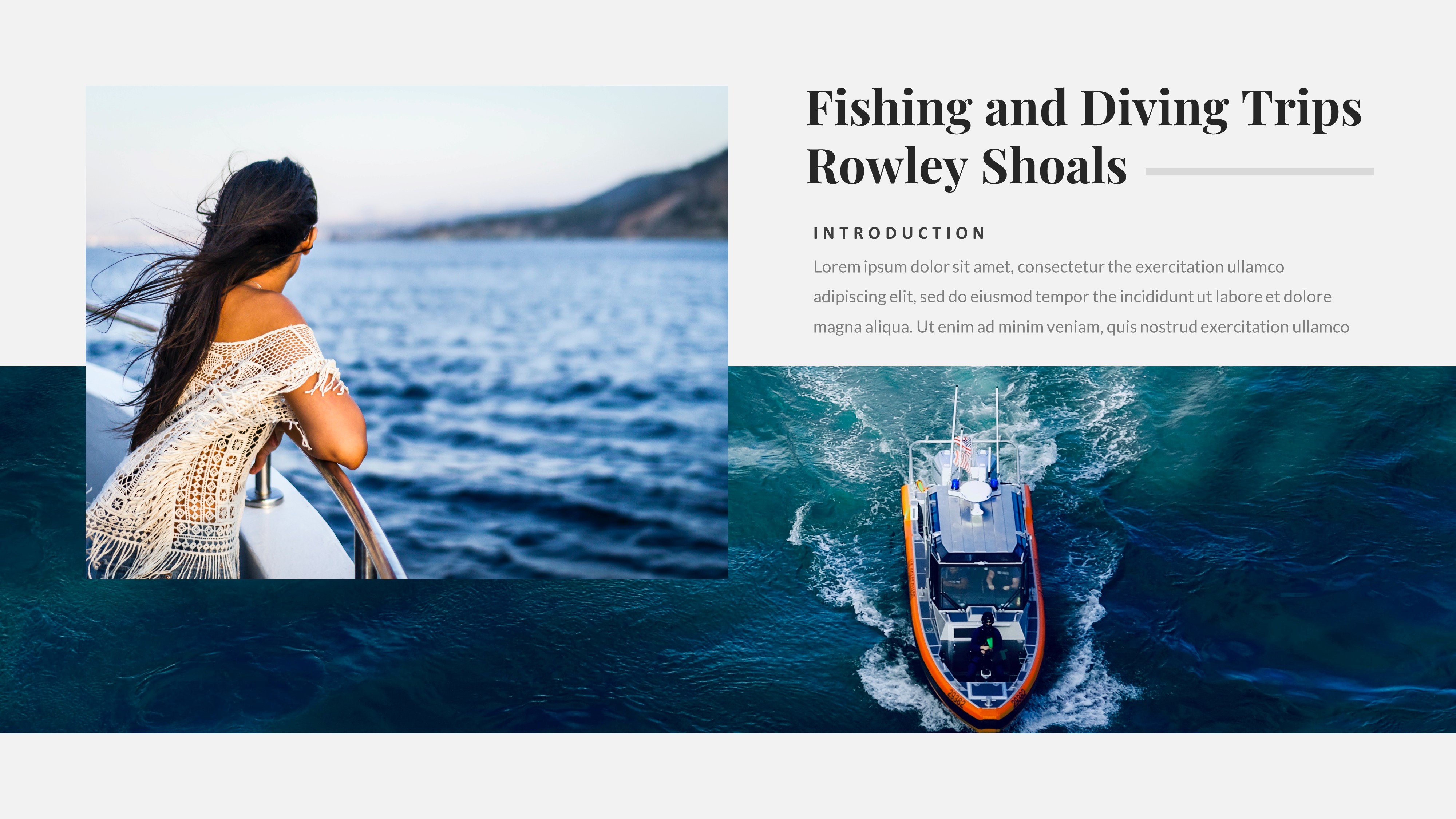 Yaster Boat Charter Presentation PowerPoint Template, Presentation ...