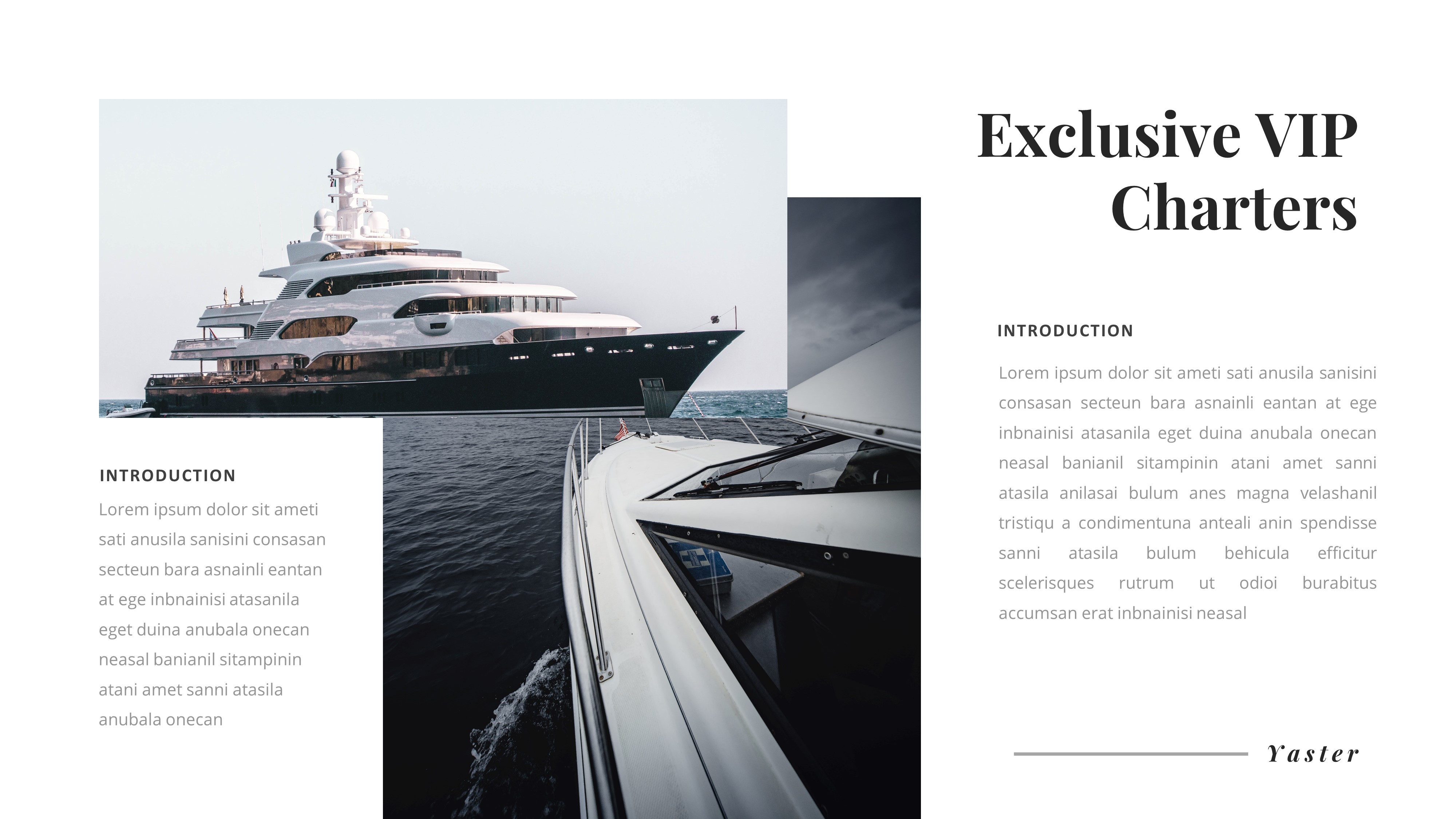 Yaster Boat Charter Presentation PowerPoint Template, Presentation ...