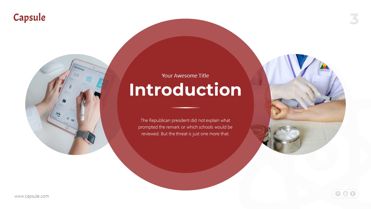 Capsule Medical Presentation Template, Presentation Templates ...