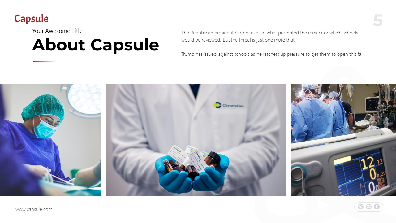 Capsule Medical Presentation Template, Presentation Templates ...