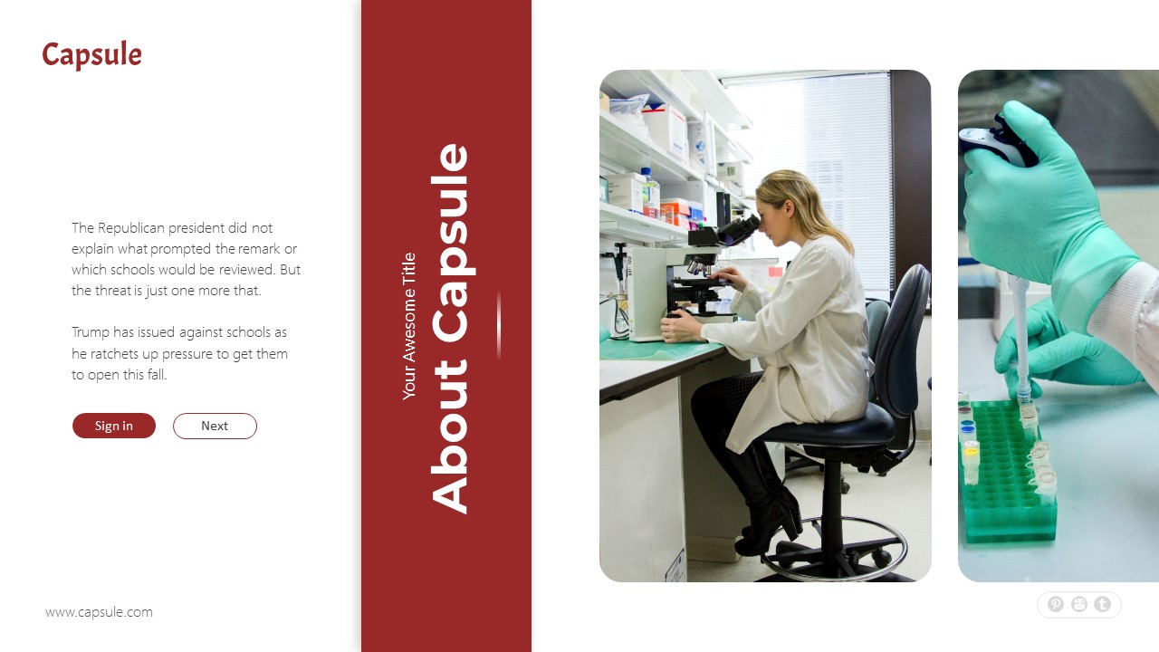 Capsule Medical Presentation Template, Presentation Templates ...