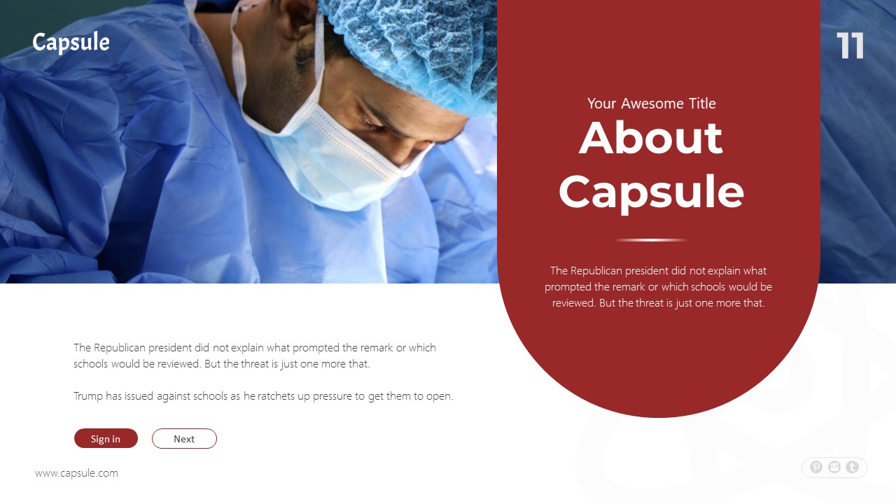 Capsule Medical Presentation Template, Presentation Templates ...