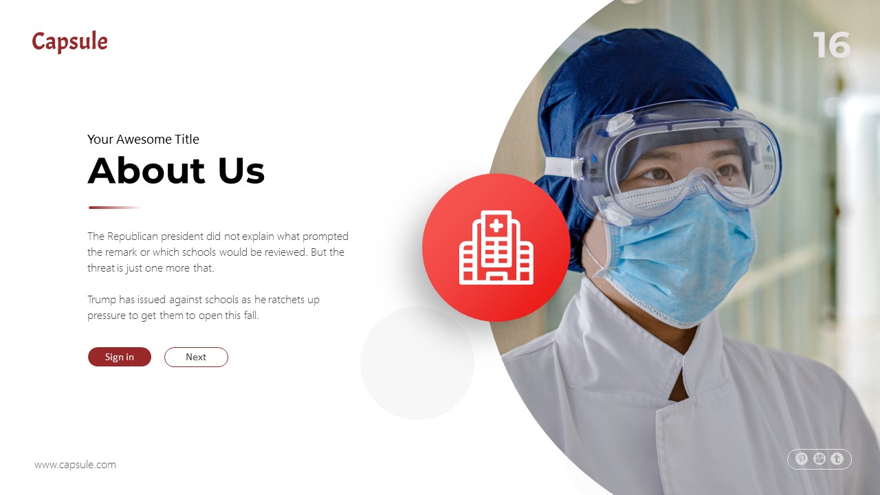 Capsule Medical Presentation Template, Presentation Templates ...