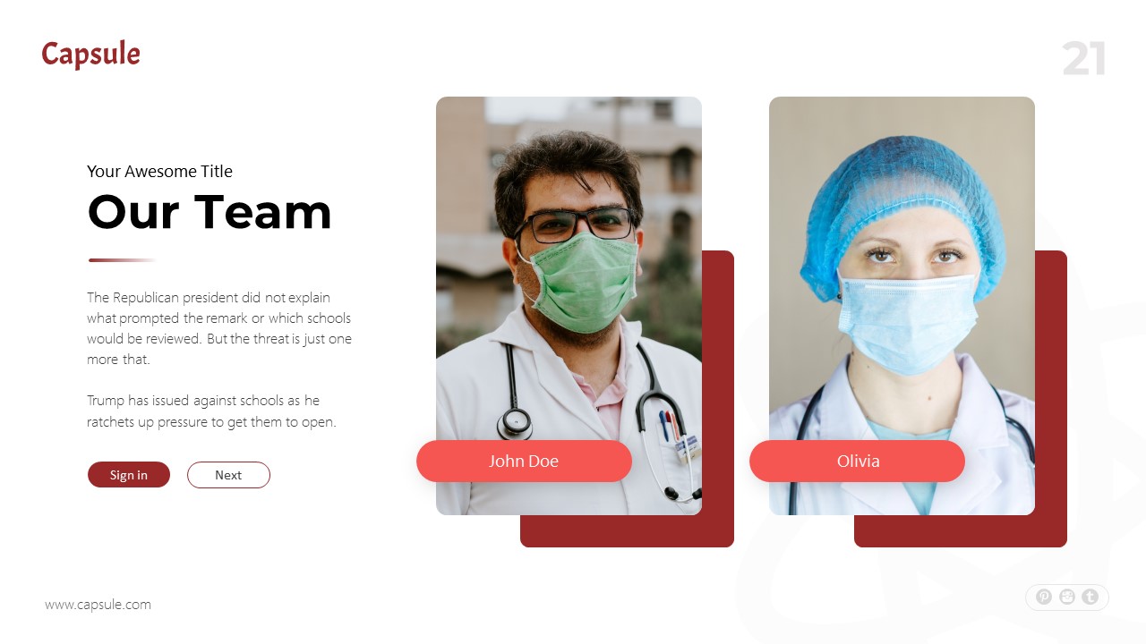 Capsule Medical Presentation Template by SlideThrive | GraphicRiver