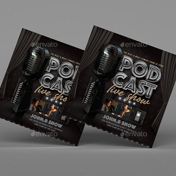 Podcast Show Flyer, Print Templates | GraphicRiver