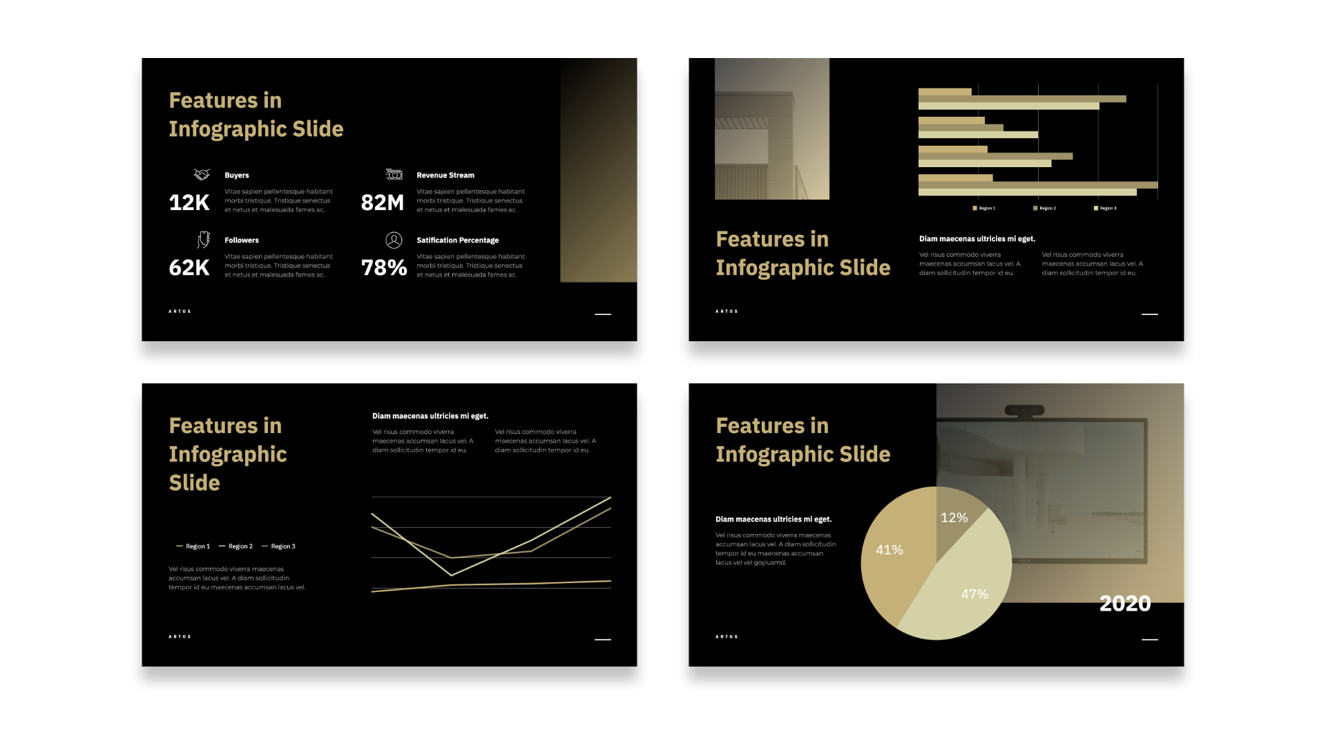 Artos - Minimalist Business Presentation PPT Template, Presentation ...