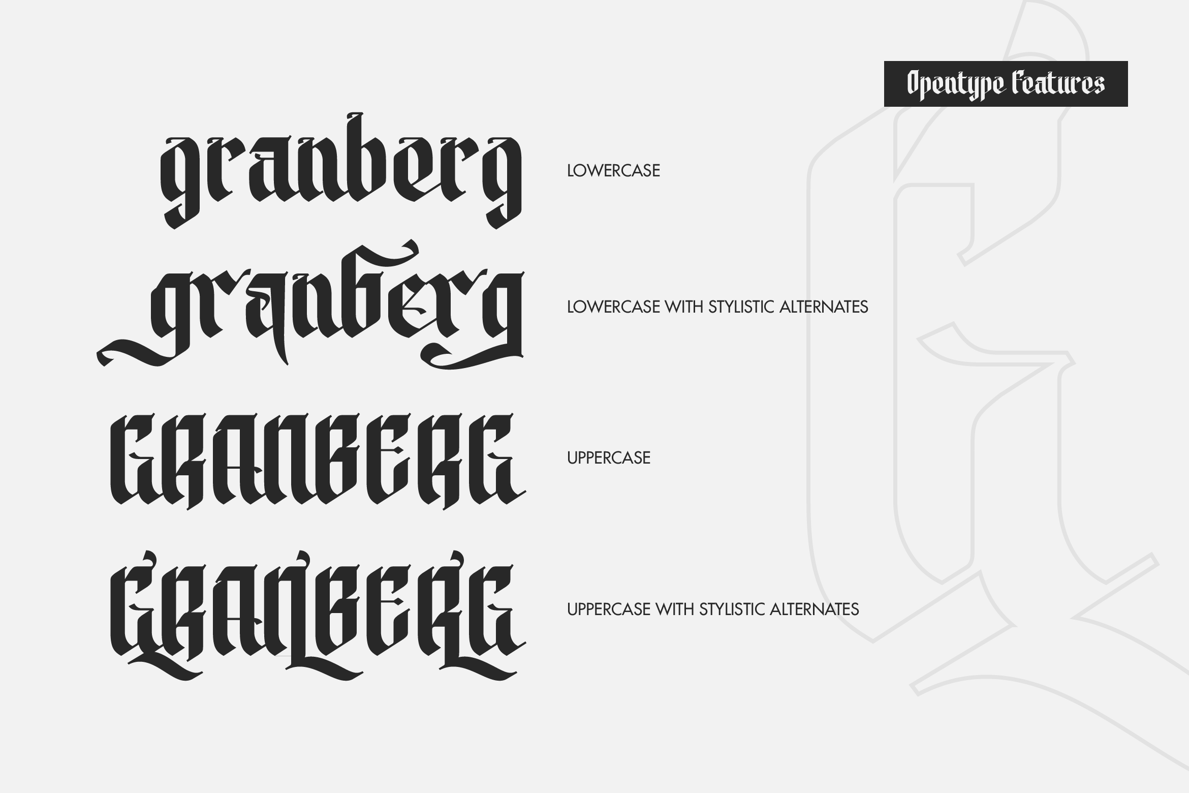 Modern Blackletter Font, Fonts | GraphicRiver
