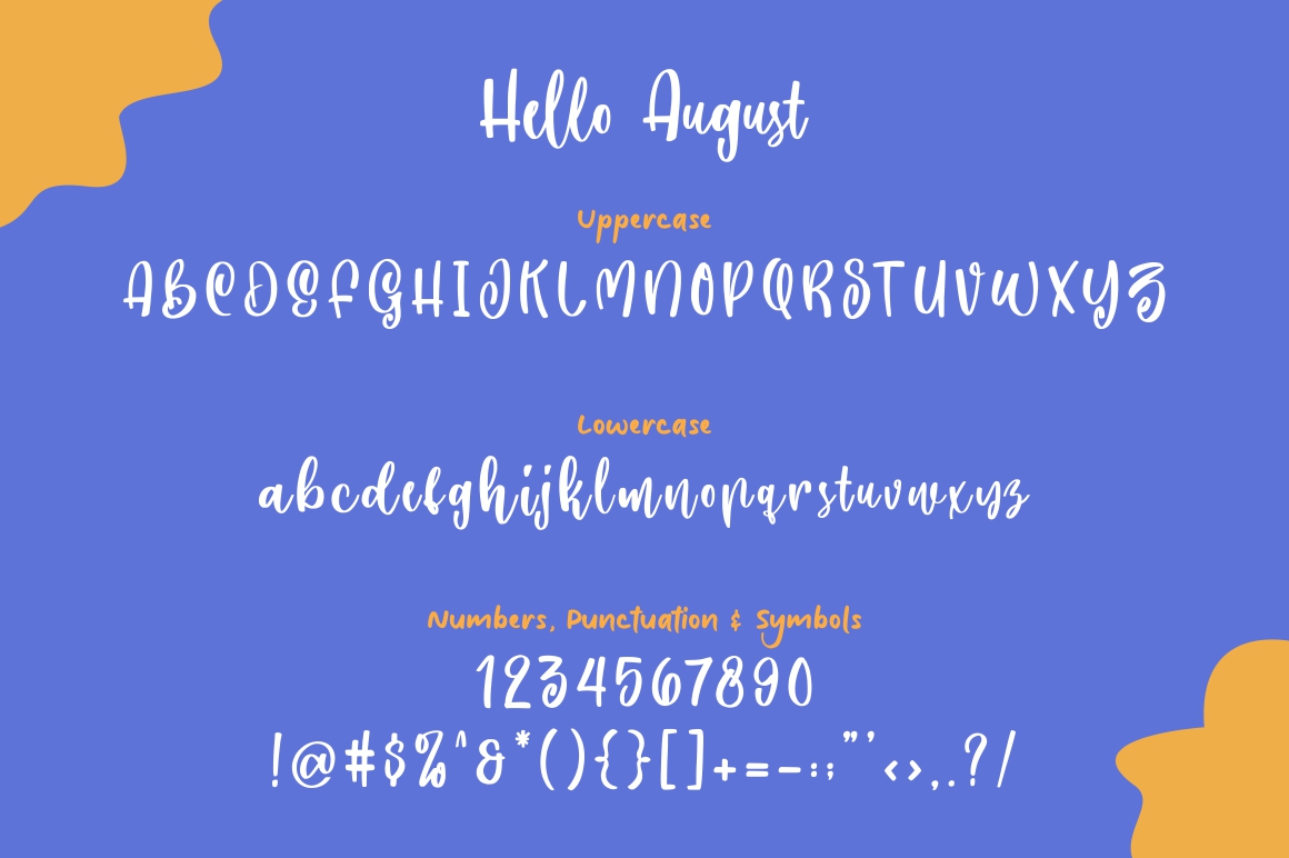 Hello August, Fonts | GraphicRiver