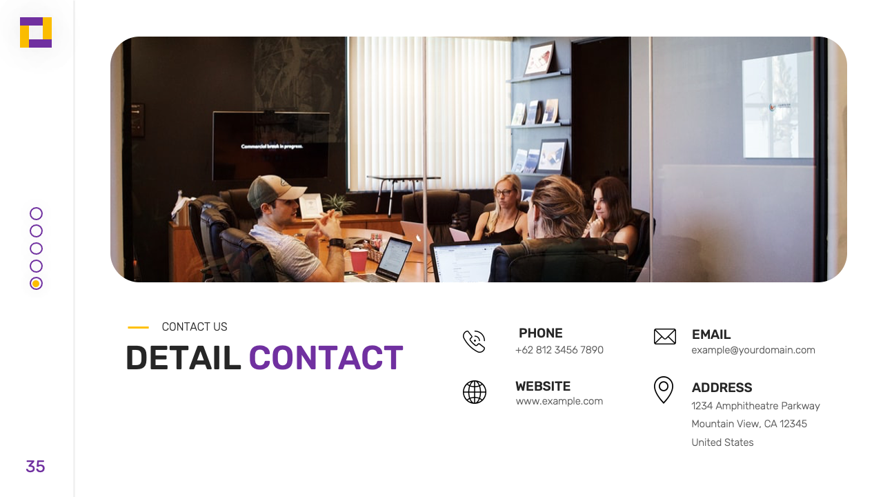 Onlein - Remote Working PowerPoint Template, Presentation Templates