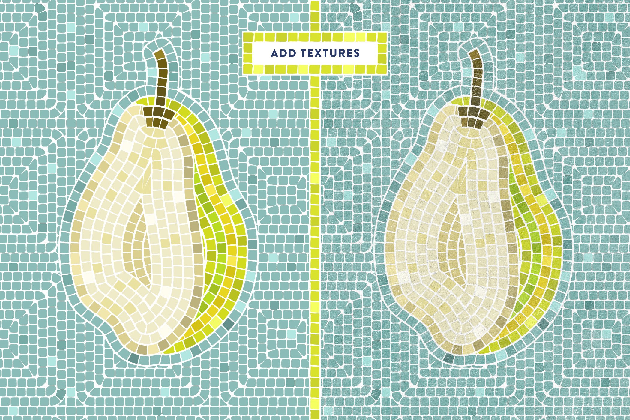 Mosaic Tile Illustrator Brushes, Add-ons | GraphicRiver