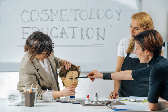 Cosmetology education for Permanent Make up eyebrows in Beauty Esthetic ...