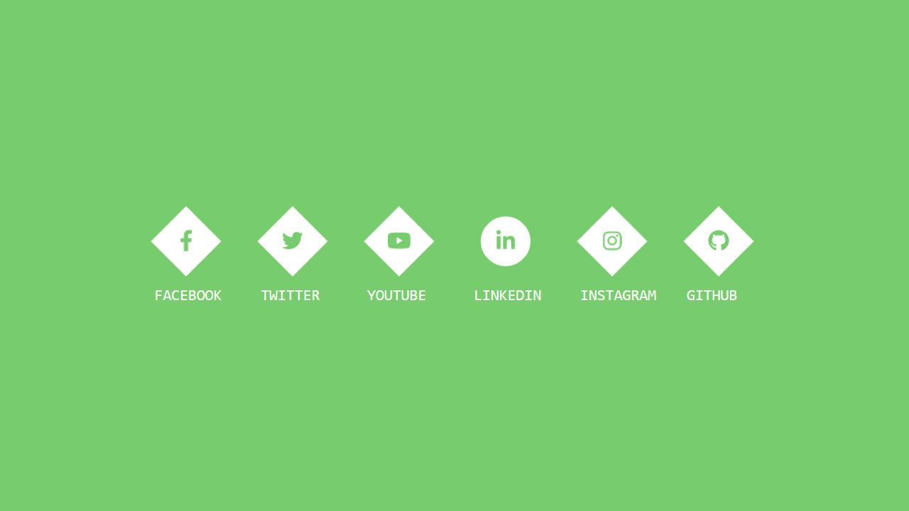 CSS3 Social Media Button Hover Effects by romincomputer | CodeCanyon
