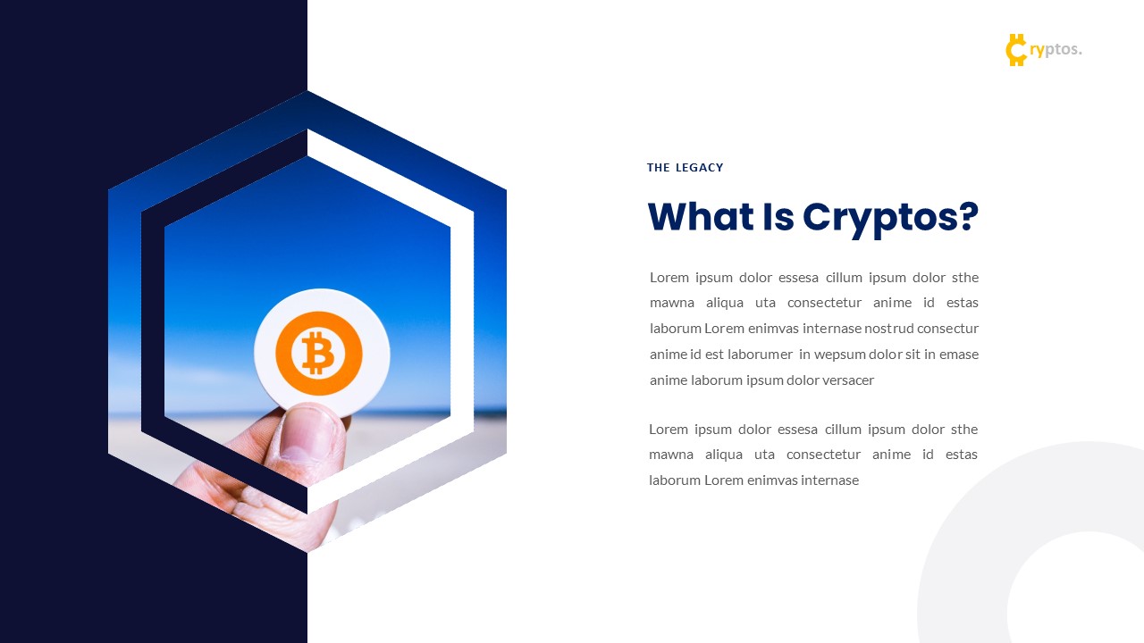 Cryptos - Cryptocurrency & Blockchain PowerPoint Template, Presentation ...