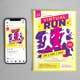 Virtual Run Template Set, Print Templates | GraphicRiver