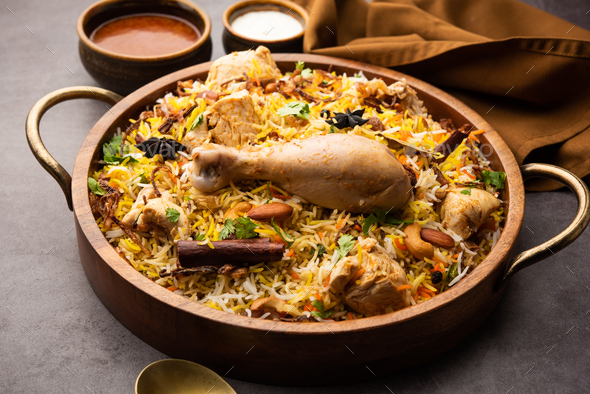 authentic chicken biryani Stock Photo by stockimagefactory | PhotoDune