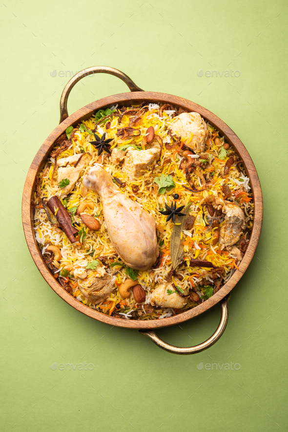 authentic chicken biryani Stock Photo by stockimagefactory | PhotoDune