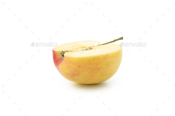 Half of apple isolated on white background Stock Photo by AtlasComposer