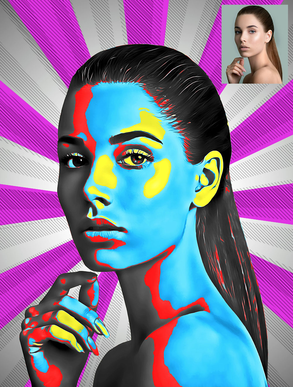 Vector Digital Art Photoshop Action, Add-ons | GraphicRiver