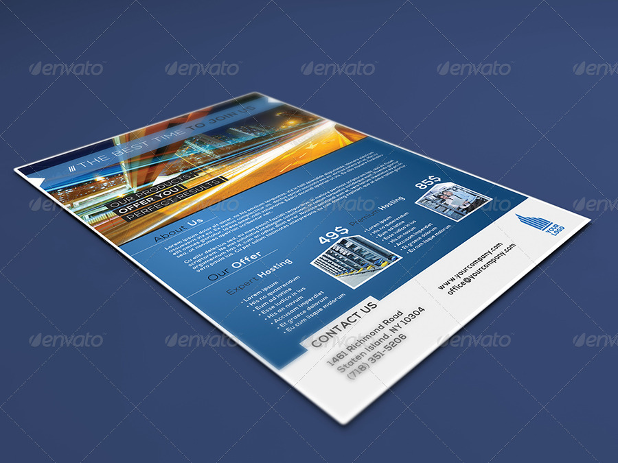 Modern Corporate A4/Letter Flyer, Print Templates | GraphicRiver