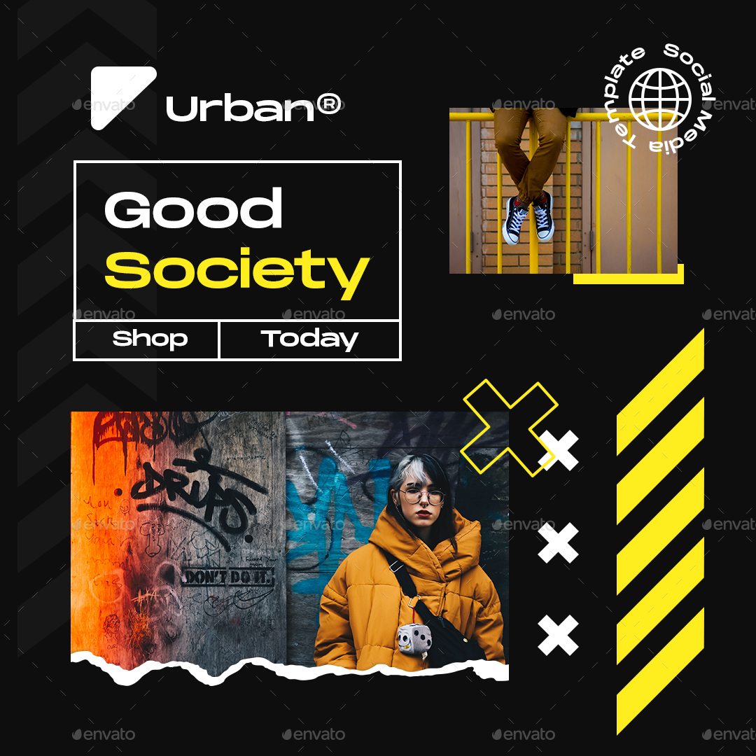 Urban Social Media Template, Web Elements | GraphicRiver