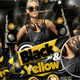 Black And Yellow Party Flyer Template, Print Templates | GraphicRiver