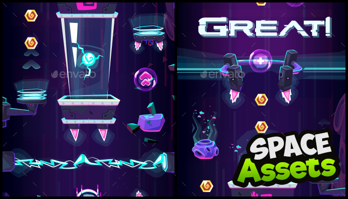 Space Assets, Game Assets | GraphicRiver