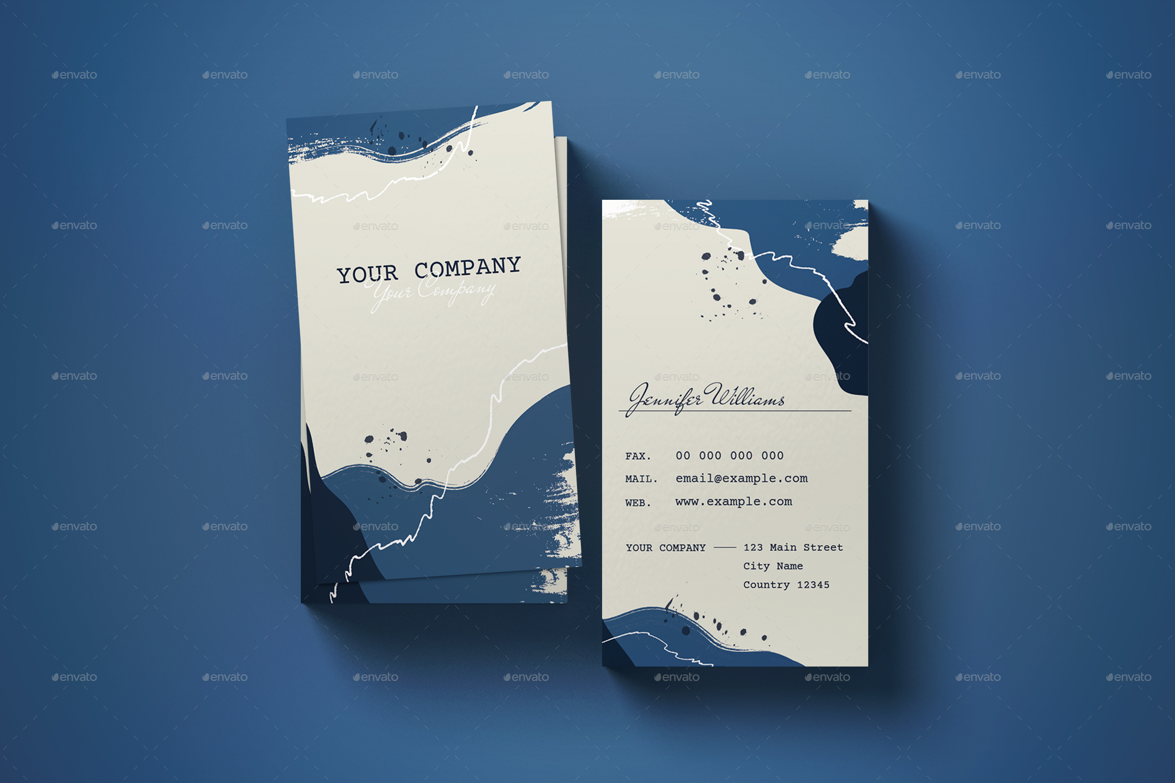 Portrait Business Card, Print Templates | GraphicRiver