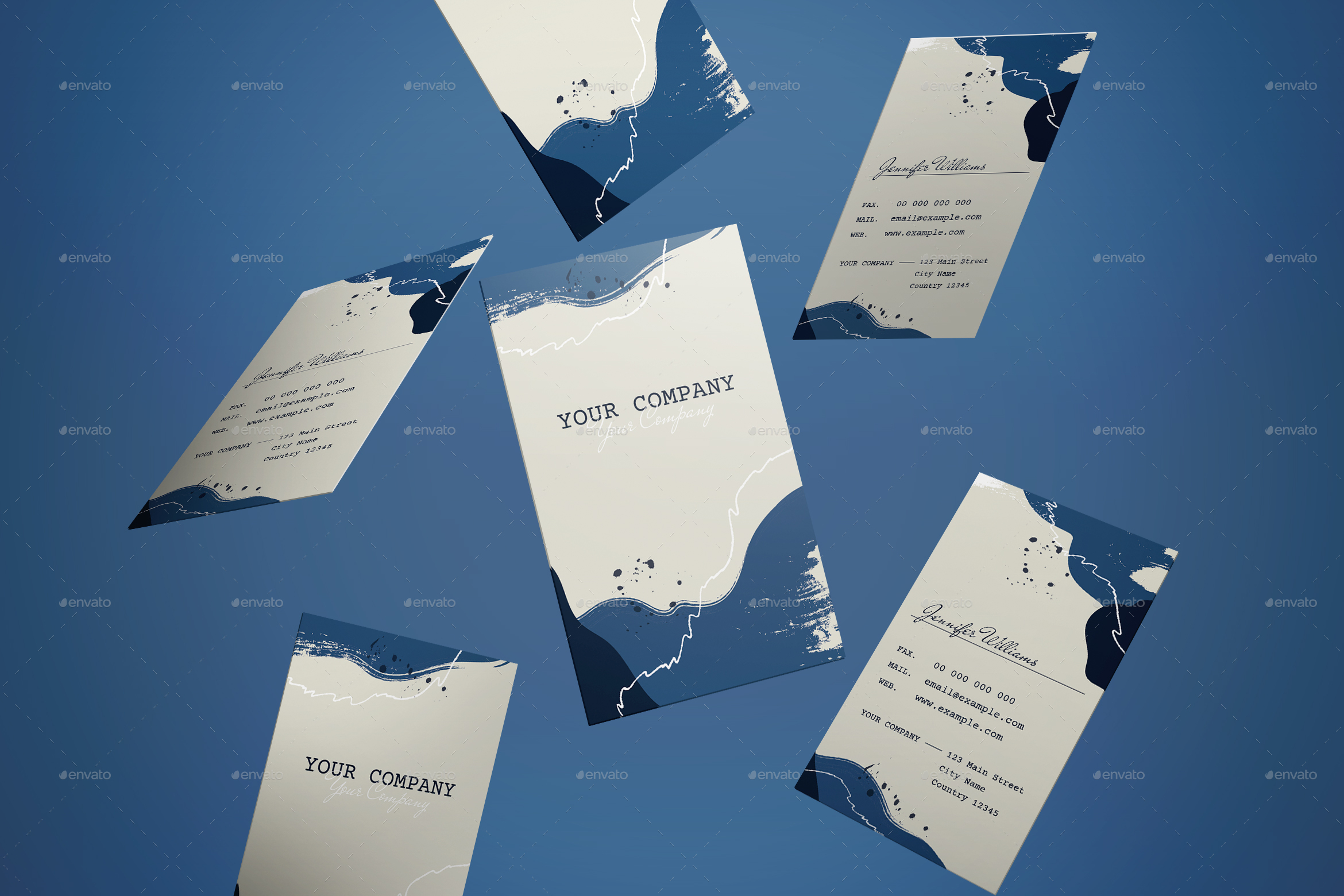 Portrait Business Card, Print Templates | GraphicRiver