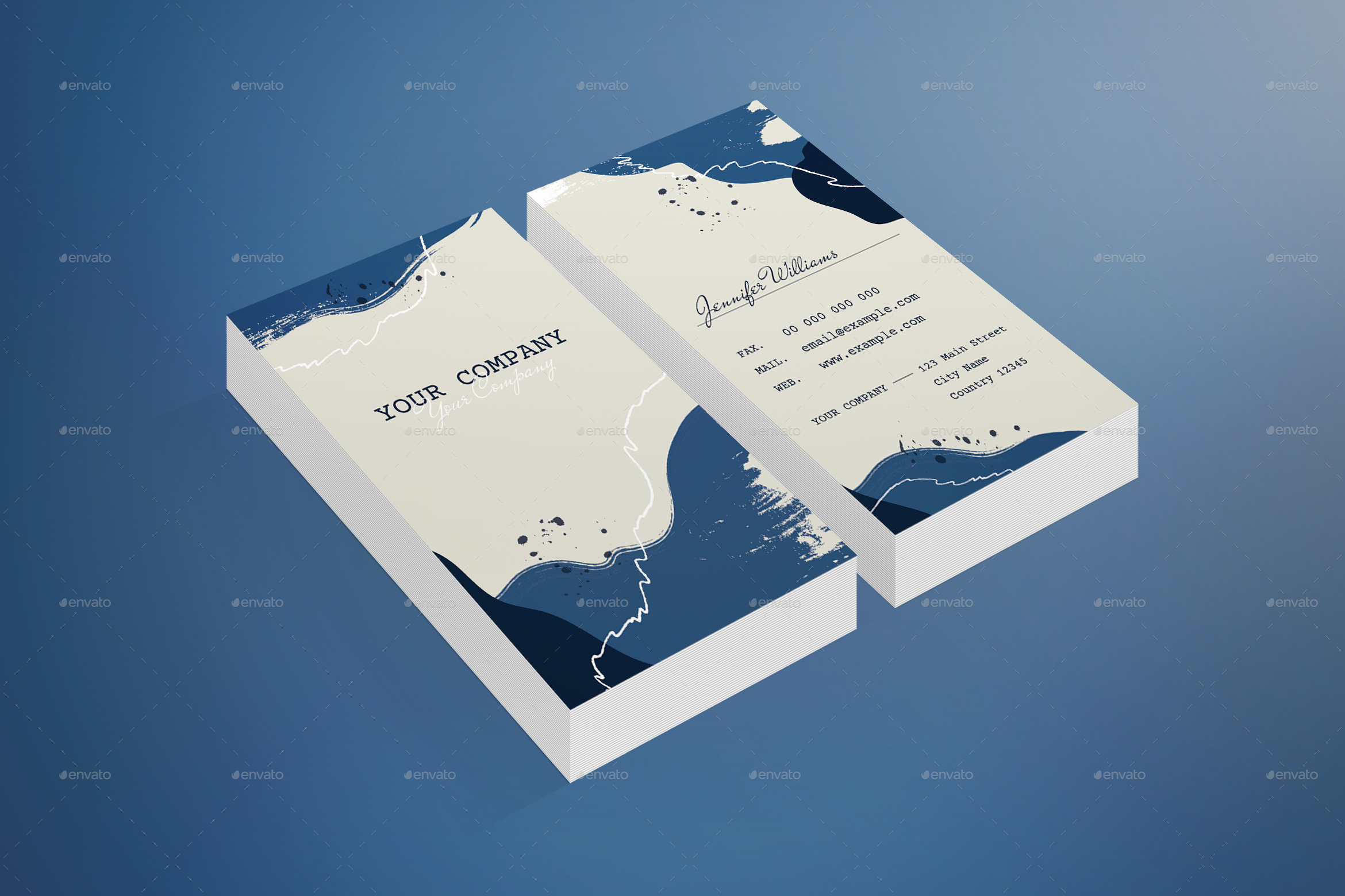 Portrait Business Card, Print Templates | GraphicRiver