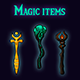 Magic items, Game Assets | GraphicRiver