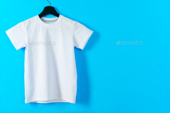 White color-t-shirt with copy space for your design Stock Photo by ...