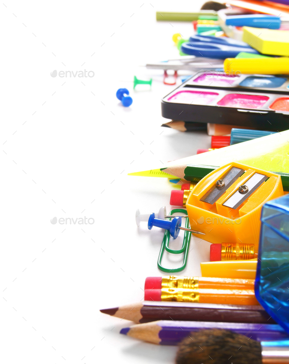 School tools and accessories . Stock Photo by Artem_ka | PhotoDune