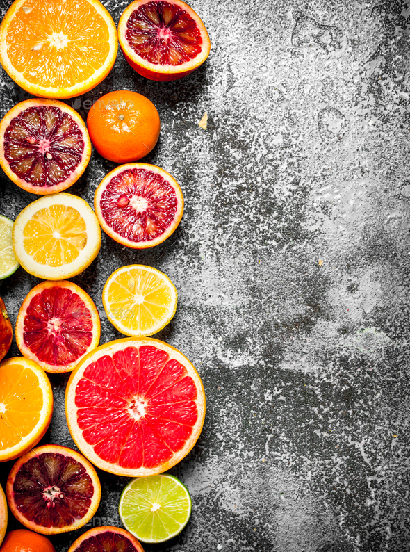Citrus background. Fresh citrus fruit. Stock Photo by Artem_ka | PhotoDune