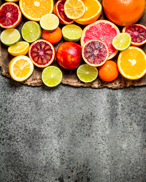 Citrus background. Fresh citrus fruit. Stock Photo by Artem_ka | PhotoDune
