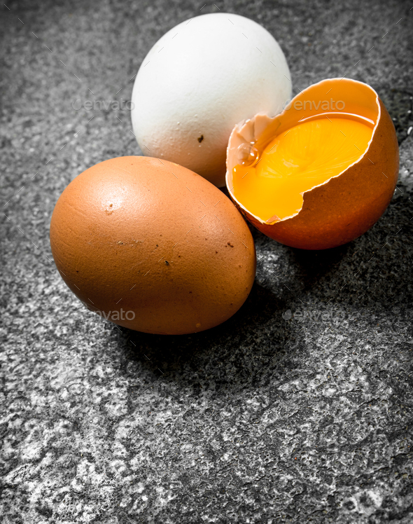 Fresh chicken eggs. Stock Photo by Artem_ka | PhotoDune