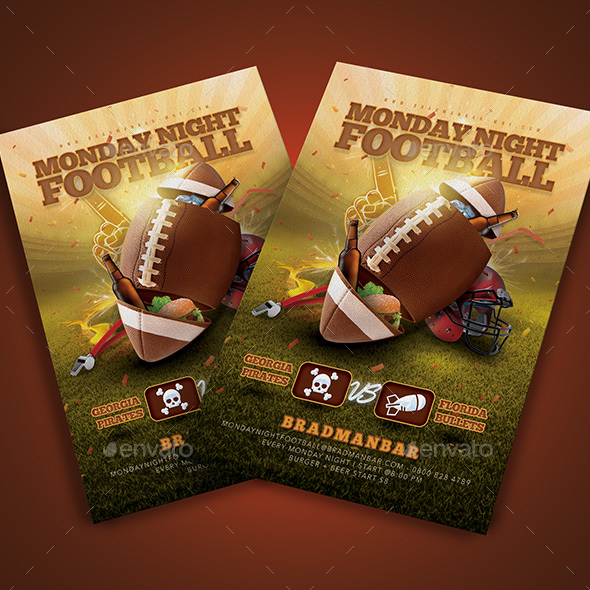 Special Football Night Flyer, Print Templates | GraphicRiver
