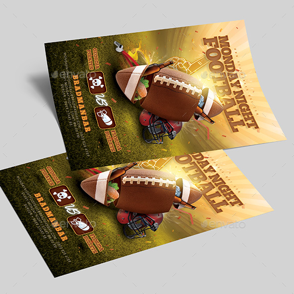 Special Football Night Flyer, Print Templates | GraphicRiver