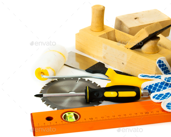 Working tools on a white background. Stock Photo by Artem_ka | PhotoDune