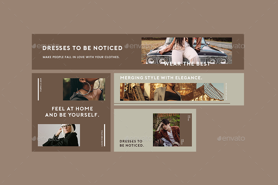 Fashion LinkedIn Banner Templates, Web Elements | GraphicRiver