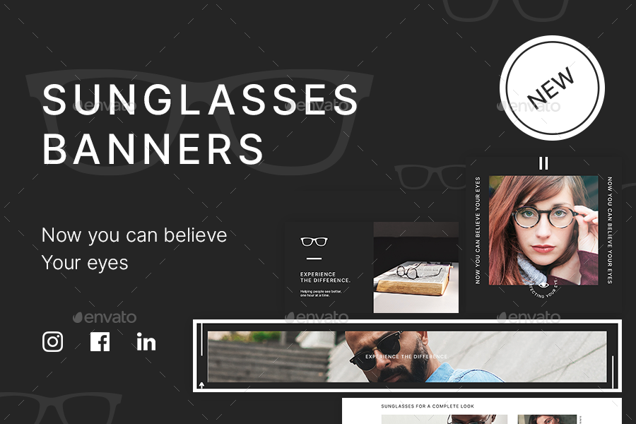 Fashion LinkedIn Banner Templates, Web Elements | GraphicRiver