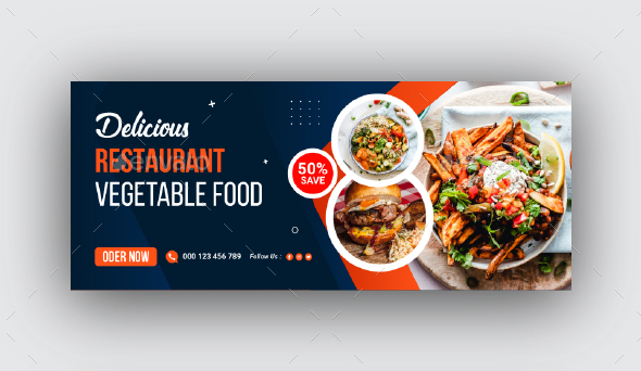 Food Facebook Cover Template, Web Elements | GraphicRiver