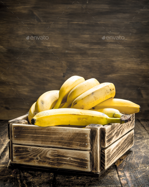 box of fresh bananas. Stock Photo by Artem_ka | PhotoDune