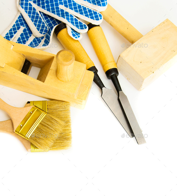 Working tools on a white background. Stock Photo by Artem_ka | PhotoDune