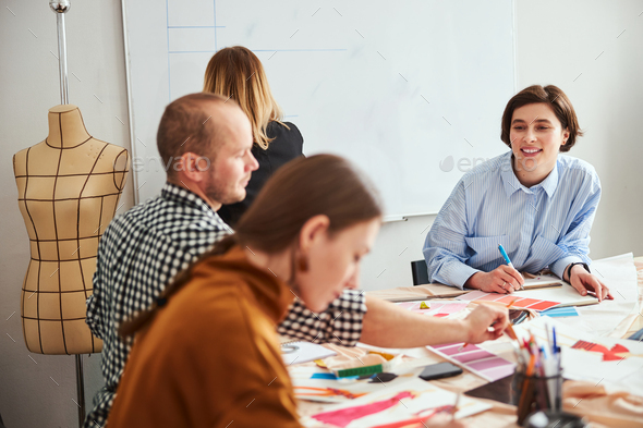 Finding inspiration while working with talented people Stock Photo by ...