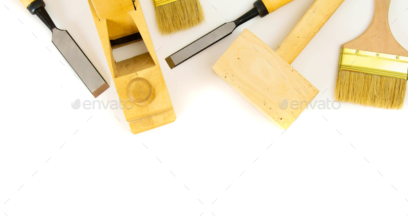 Working tools on a white background. Stock Photo by Artem_ka | PhotoDune