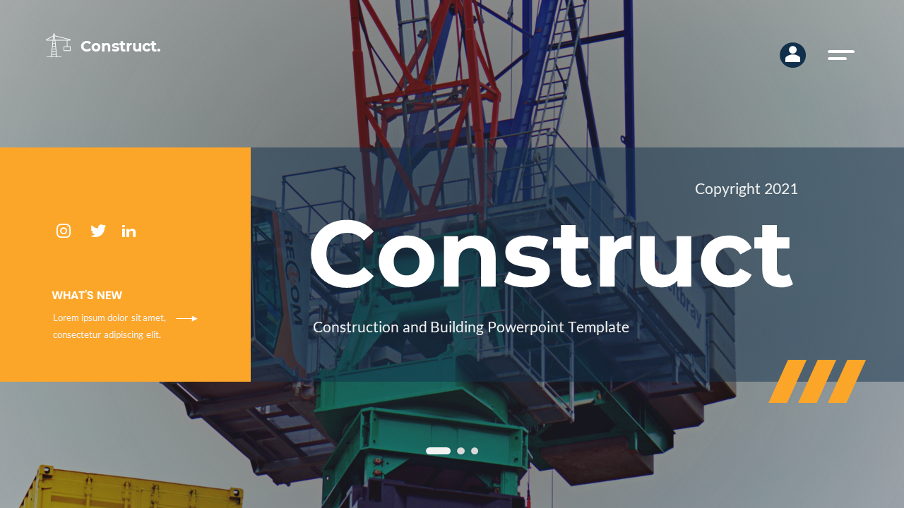 Construct – Construction & Building PowerPoint Template, Presentation ...