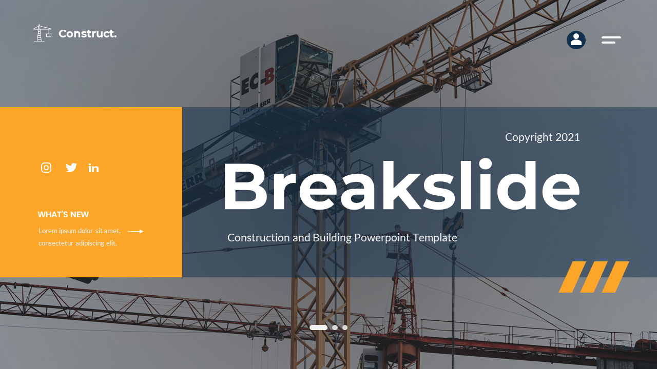 Construct – Construction & Building PowerPoint Template, Presentation ...