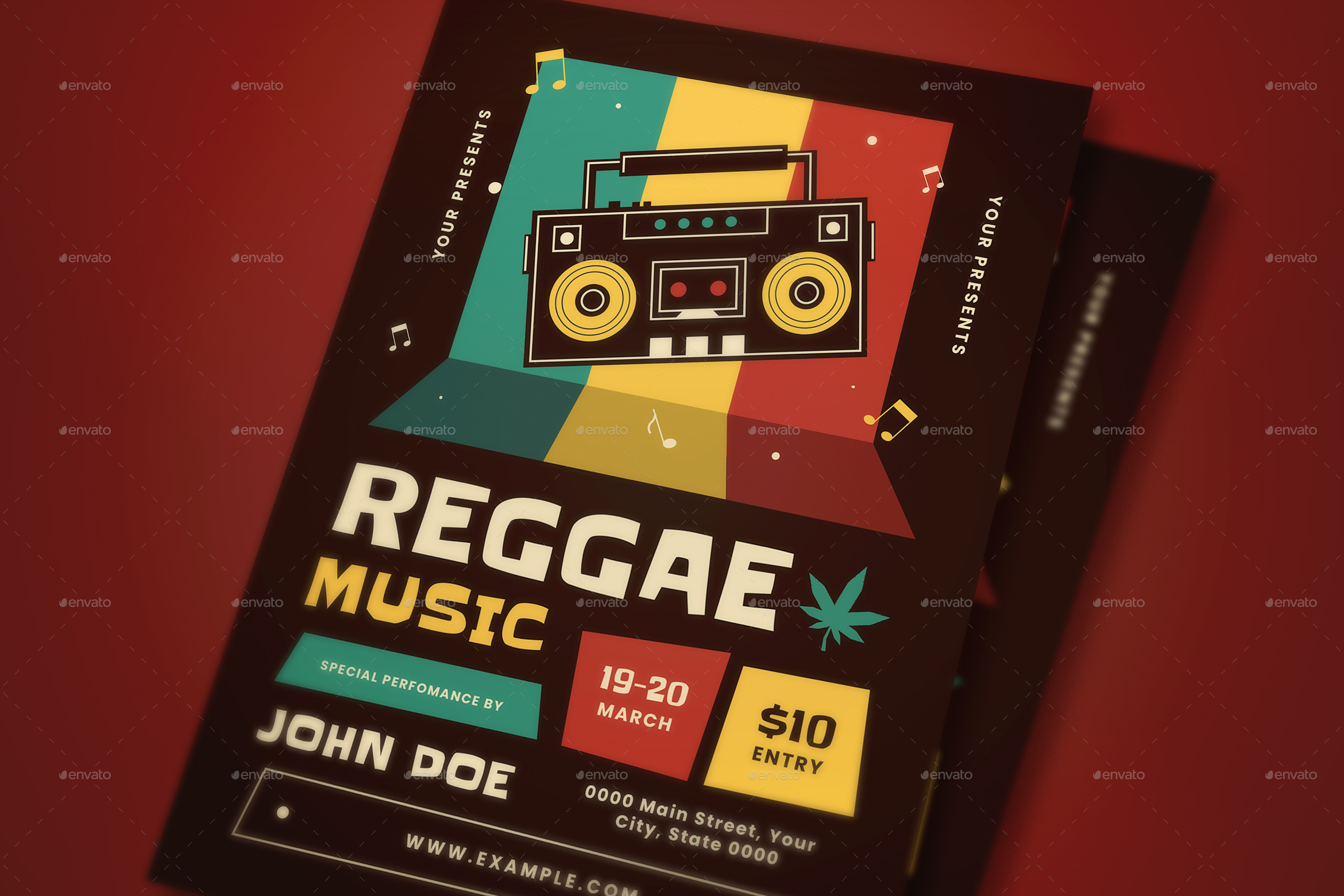 Reggae Music Flyer Set, Print Templates | GraphicRiver
