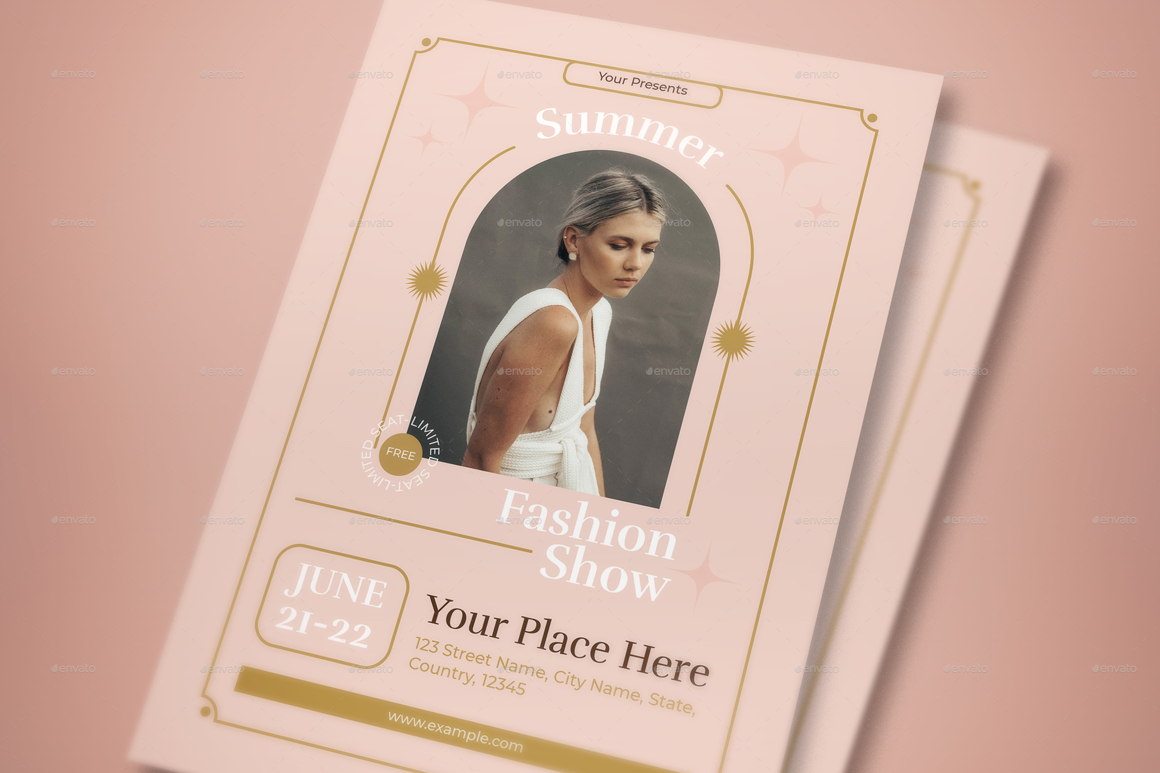 Summer Fashion Show Flyer Set, Print Templates | GraphicRiver